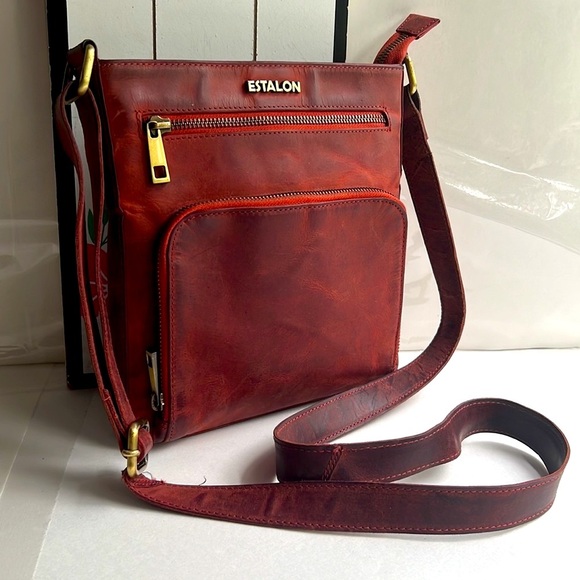 Estalon | Bags | Estalon Genuine Leather Crossbody Bag | Poshmark